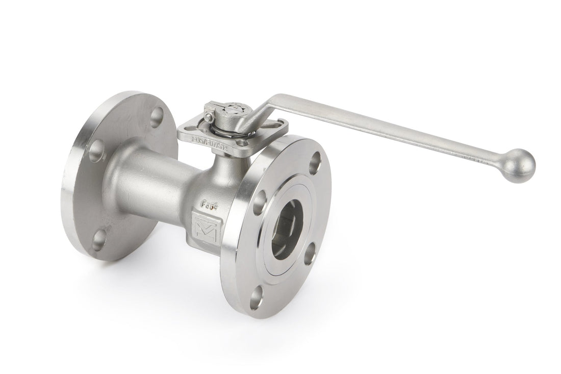 Ball Valve 1-Piece Stainless Steel Reduced Bore ISO Direct Mount Flang ...