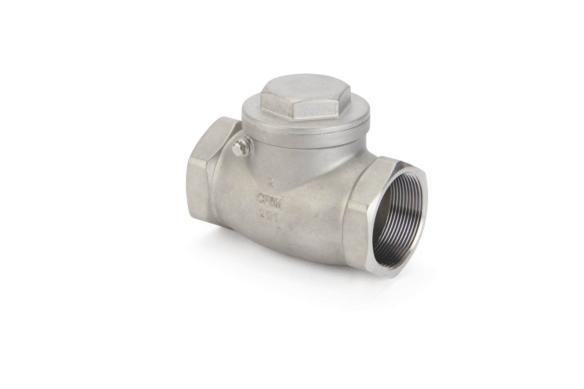 Check Valve Swing Type Stainless Steel 200 PSI Screwed BSP Connections ...